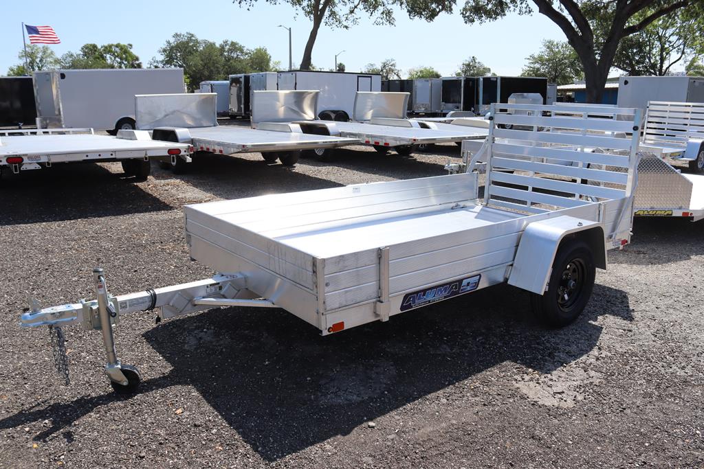 5×10 Aluminum Utility Trailer with 12″ Solid Sides – AVES Mobility LLC