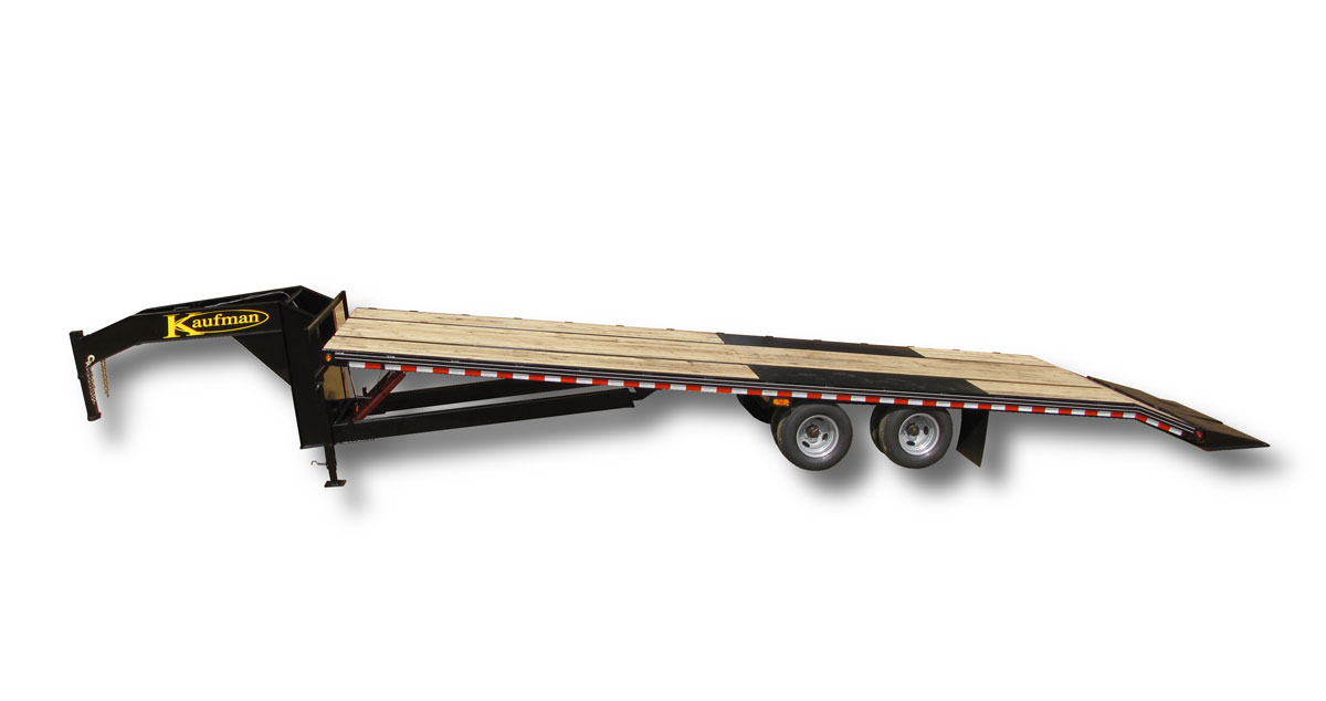 Deluxe 25,000 GVWR Flatbed Tilt Gooseneck Trailer – Two 12K – AVES ...